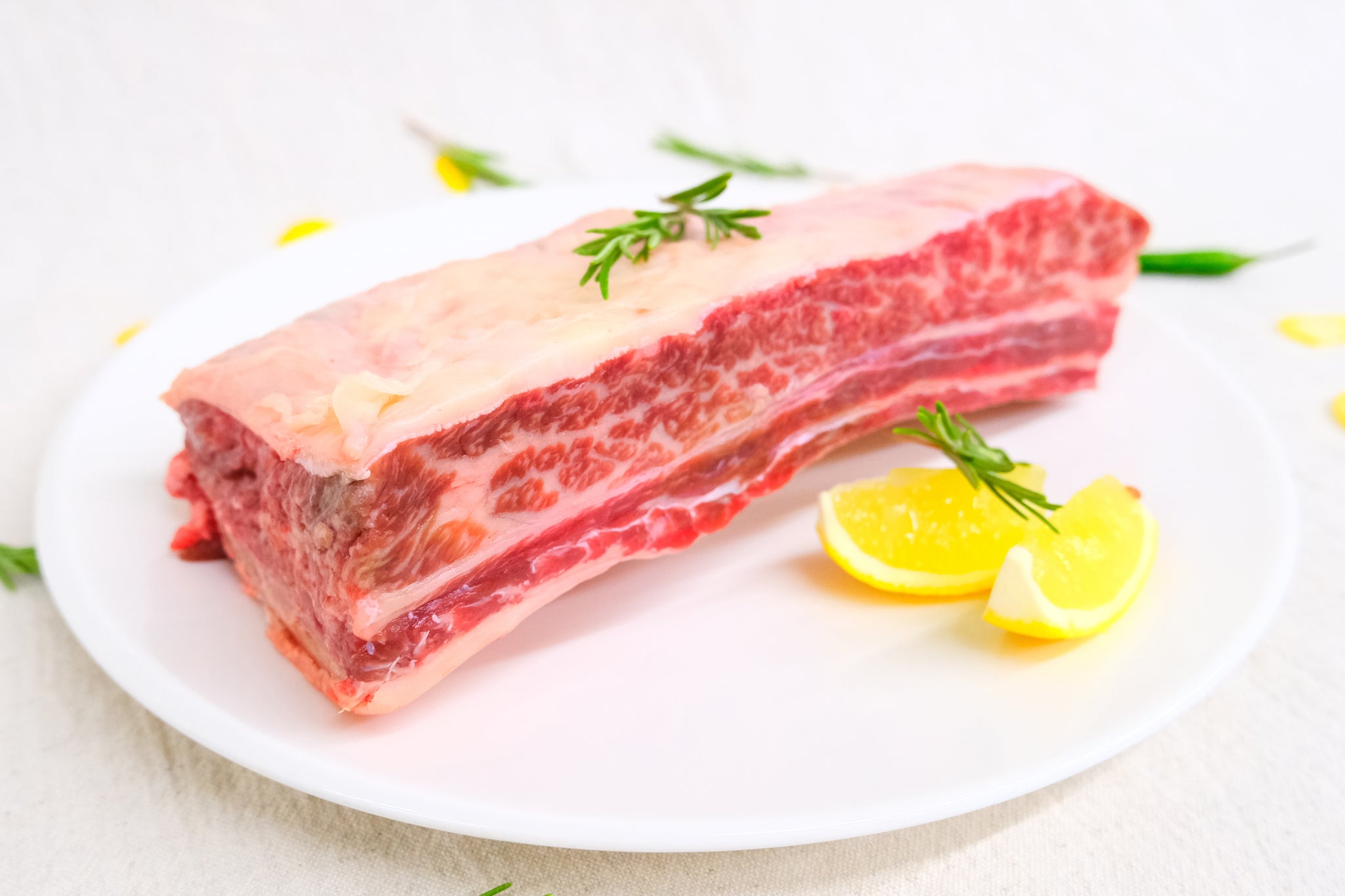 Fresh Short Ribs BMS 4 Block 新鲜整切雪花牛小排 – Celeplate