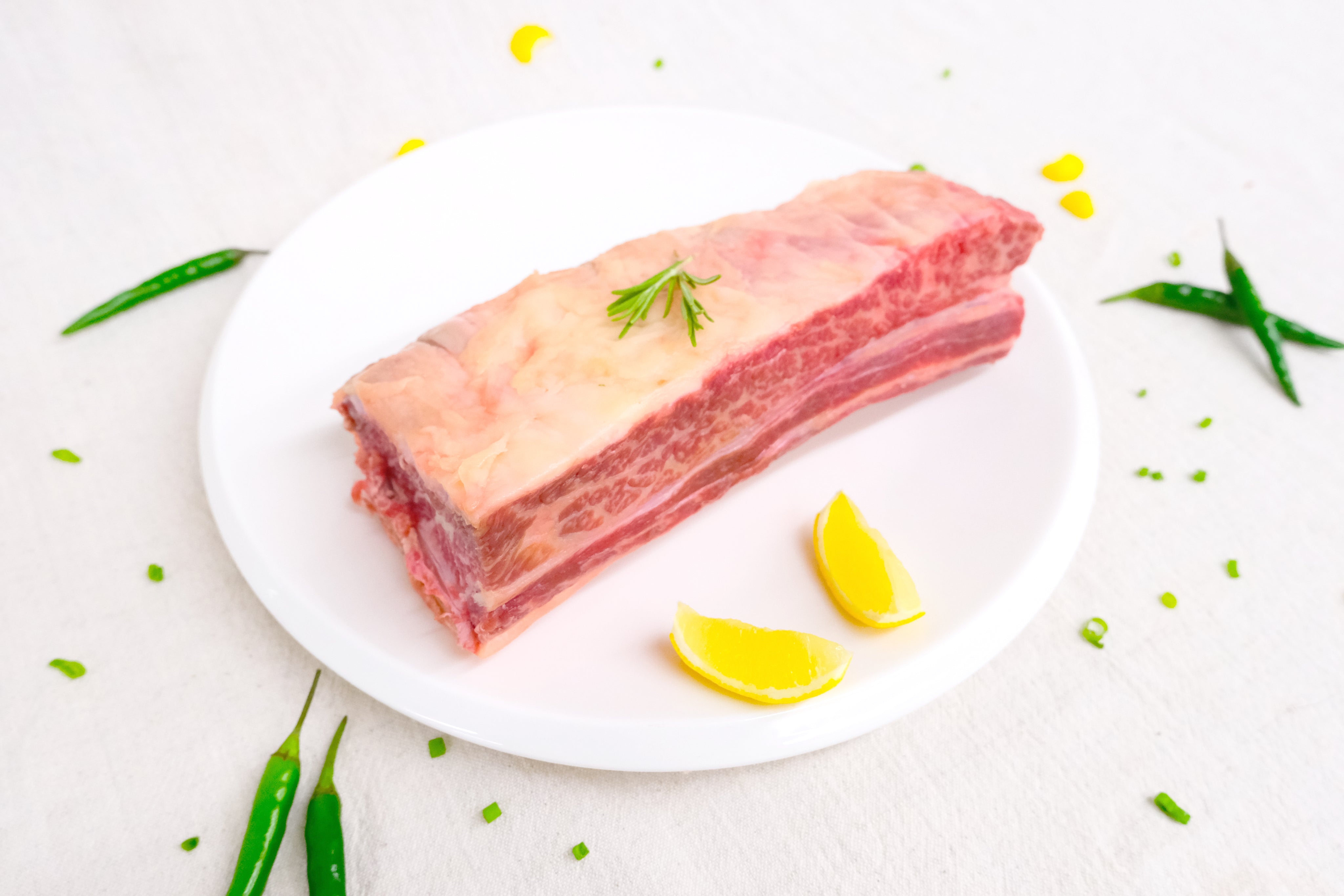 Fresh Short Ribs BMS 4 Block 新鲜整切雪花牛小排 – Celeplate